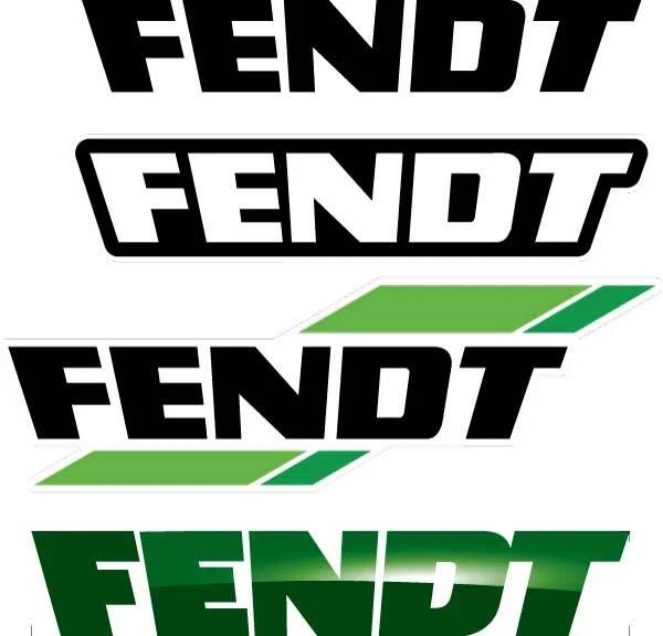 FENDT TRAKTOR DIESELROSS Schriftzug Aufkleber Decal Adesivi Autocolant ...