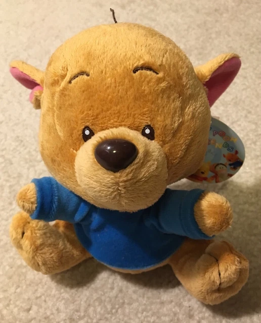 DISNEY POOH & Friends Roo 7" Plush Soft Toy Stuffed Figure Blue Shirt ...