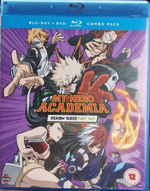 MY HERO ACADEMIA: Season Three Part Two Blu-ray/DVD Combo . VGC! EUR 10 ...