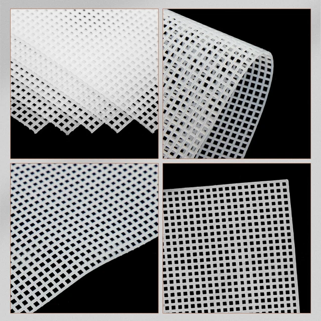 5 PCS WHITE Plastic Woven Mesh Sheet Kit Bag Making Supplies £12.85 ...