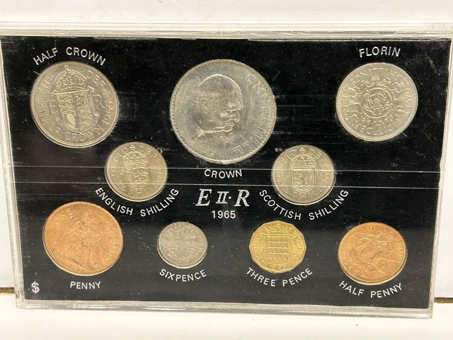 1965 EIIR QUEEN Elizabeth II Coinage of Great Britain Coin Set ...
