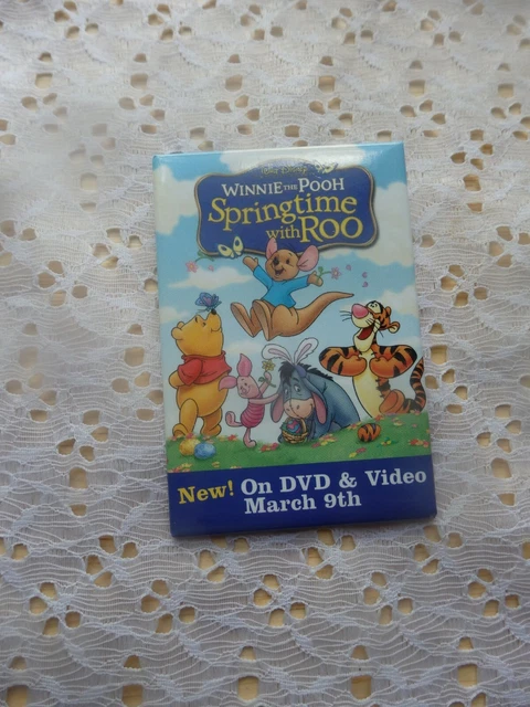 VINTAGE DISNEY MOVIE Winnie the Pooh Springtime Roo Button/Pin/Badge ...