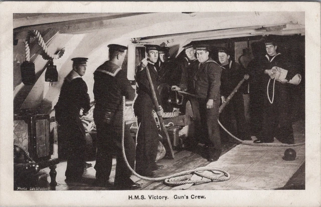 HMS VICTORY GUNS Crew Royal Navy Portsmouth England Postcard £5.96 ...