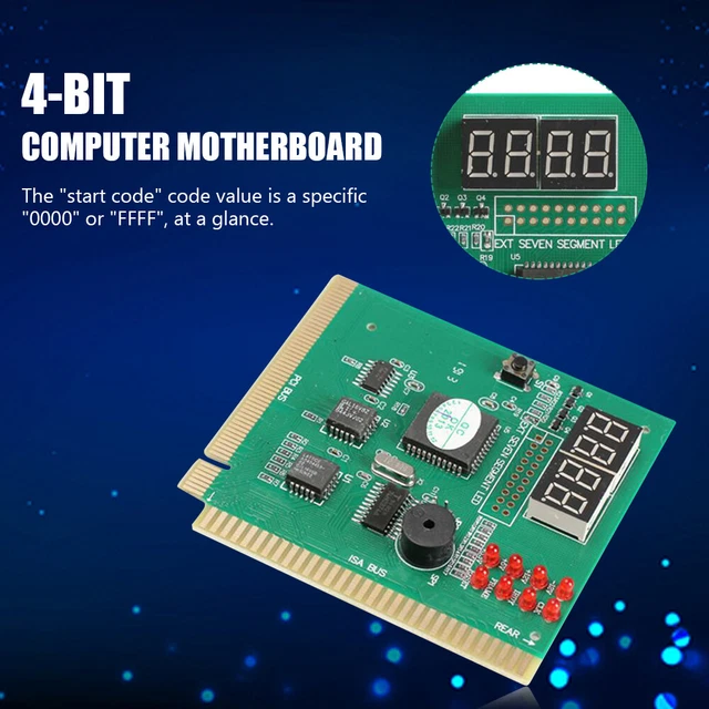 4-DIGIT PC ANALYZER Computer Diagnostic Post Card Motherboard Fault ...