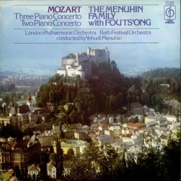 WOLFGANG AMADEUS MOZART, Yehudi Menuhin, Hephzibah Menuhin, Yaltah ...