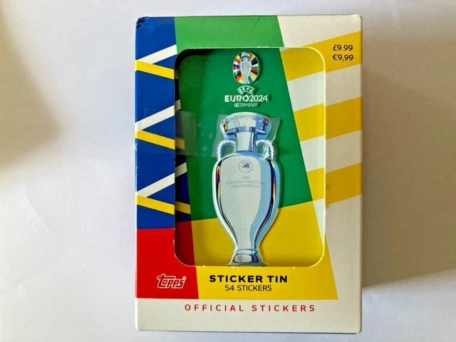 TOPPS UEFA EURO 2024 Germany Official Stickers Collection Tin: 54 ...