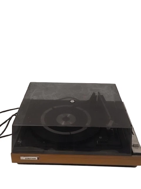 VINTAGE FERGUSON TURNTABLE Record Player with Speakers Bundle untested ...