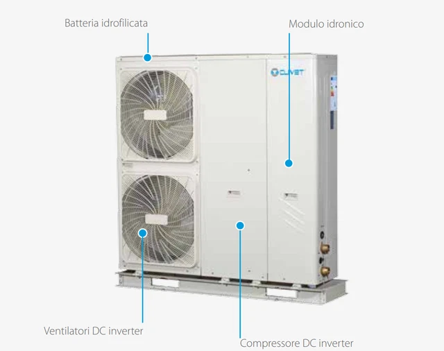 POMPA DI CALORE Clivet Edge Evo 2.0 -Exc 230M Wisan-Ymi 6.1 EUR 4.550,00 - PicClick IT