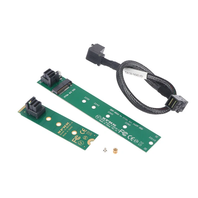 2280 NVME M.2 SSD to 22110 M.2 SSD Convert Card Extension Cord Cable ...