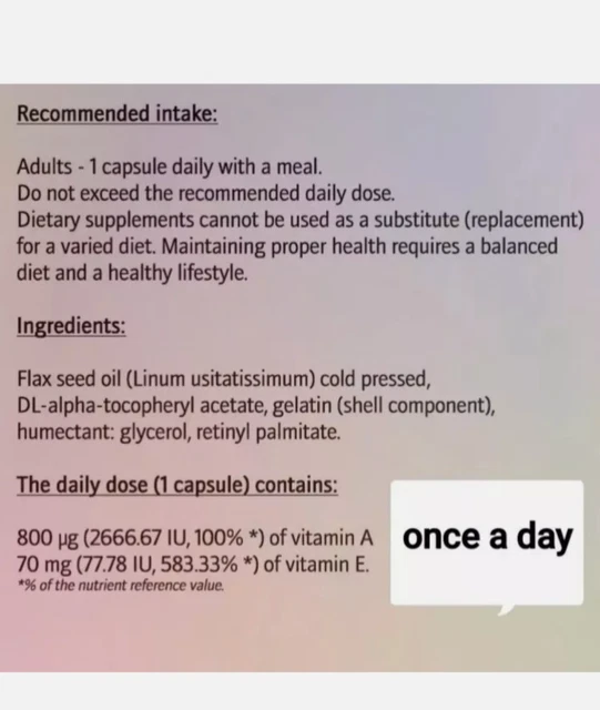 A+E-VITUM VITAMINS HEALTHY Skin Vision Immunity 30x Capsules vitamin a ...
