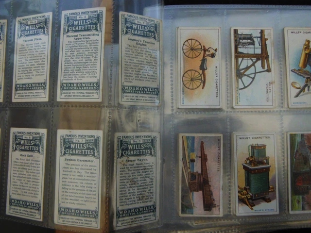 ONE COMPLETE SET Cigarette Cards Wills Famous Inventions £2.19 ...
