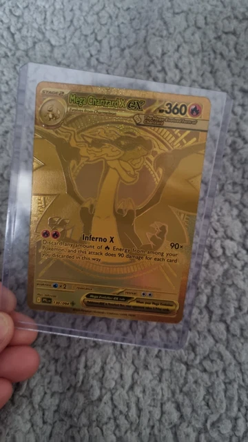 POKEMON - PHANTASMAL Flames Mega Charizard X EX - Gold Mega Hyper Rare ...