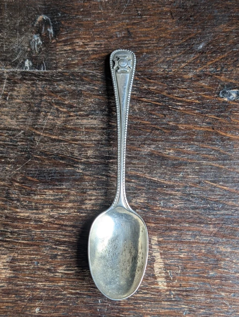 ANTIQUE 1890 HALLMARKED Silver Military Spoon Award to Colour Sergeant ...