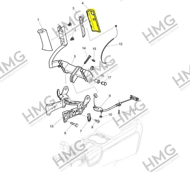 NEW GENUINE HOLDEN VE WM Commodore Statesman Handbrake Handle Cover ...