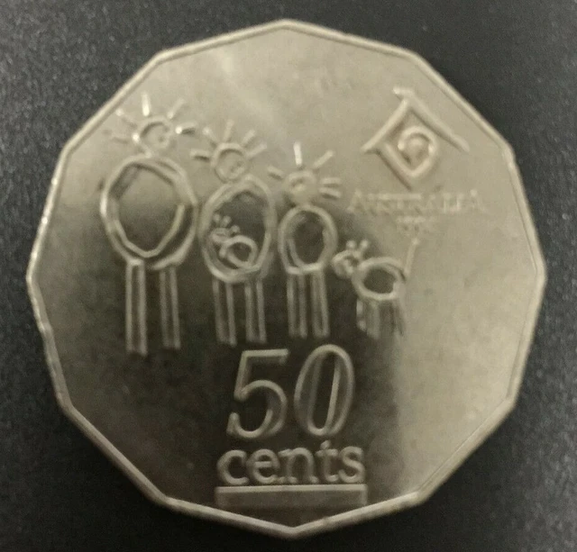 CIRCULATED AUSTRALIAN 50C Fifty cent coin💰1994💰YEAR OF THE FAMILY💰Low ...