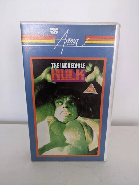 THE INCREDIBLE HULK Original Small Box Ex-Rental VHS CIC Super Rare! £ ...