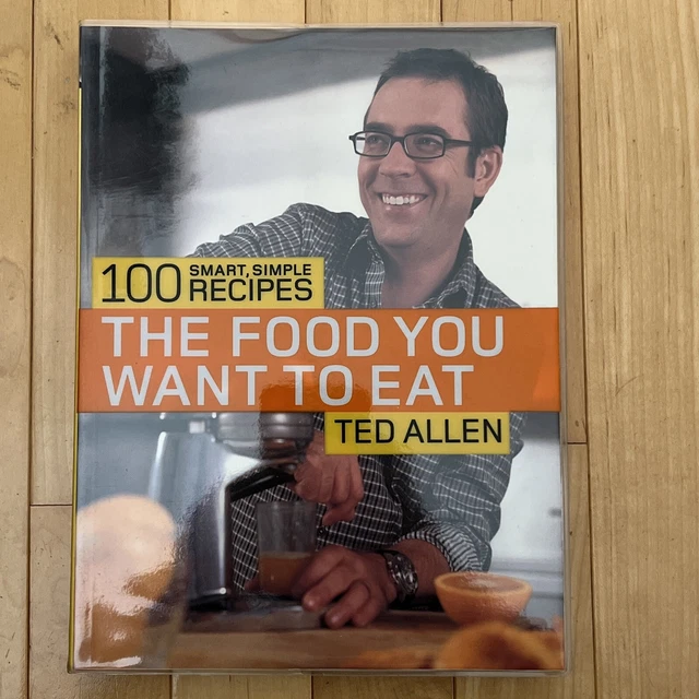 SIGNED THE FOOD You Want To Eat 100 Smart Recipes VINYL COVER Ted signed-the-food-you-want-to-eat-100-smart-recipes-vinyl-cover-ted