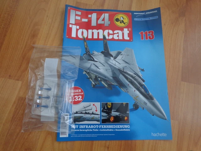 1/32 HACHETTE BAUEN Die F-14 Tomcat Modellflugzeug Ausgabe 113 Inc Teil Im Bild EUR 27,97 ...