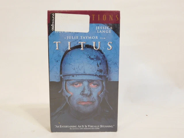 TITUS ANTHONY HOPKINS Jessica Lange 2000 VHS SEALED 20th Century Fox $7 ...