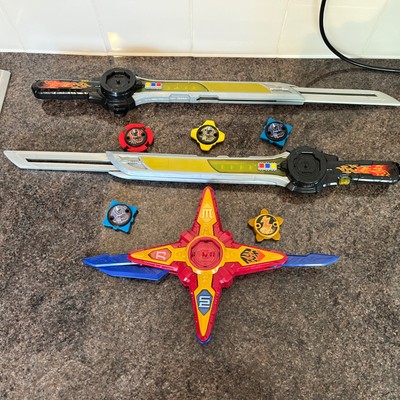 POWER RANGERS SUPER Ninja steel Star Blade Swords & Star Morpher ...