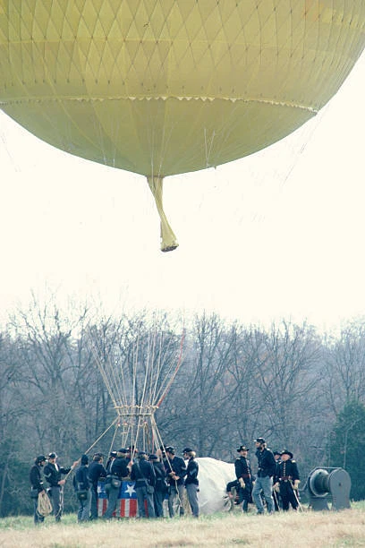 BALLOON OF THE Union Army Balloon Corps appears in The Blue and th- Old ...