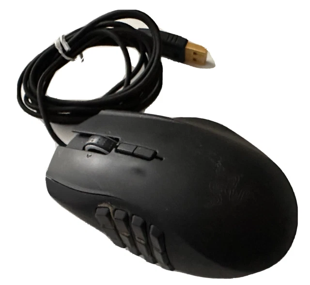 RAZER NAGA MOUSE Chroma MMO USB Wired Gaming Mouse (Model: RZ01-0161 ...