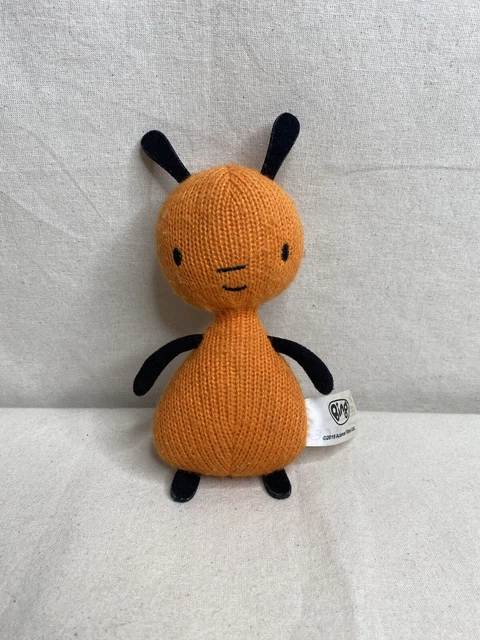 CBEEBIES FLOP BING Bunny Friend Plush Cuddly Soft Toy Knitted Orange 6 ...