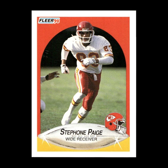 STEPHONE PAIGE 1990 Fleer Kansas City Chiefs #207 R325C 9 EUR 1,99 ...