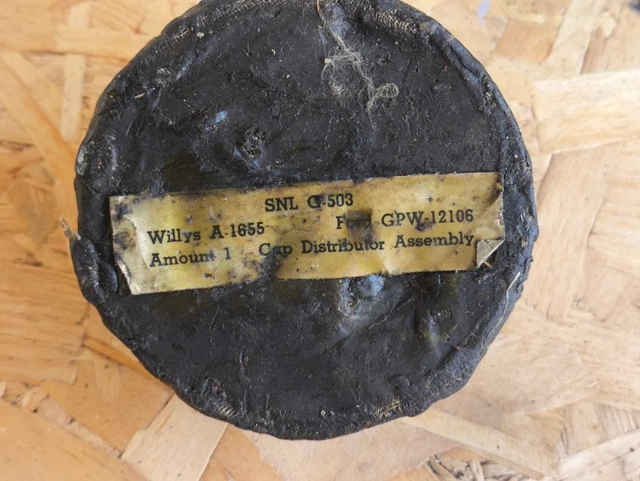 NOS AUTO-LITE DISTRIBUTOR Cap Ford GPW Willys MB M201 Jeep Genuine G503 ...