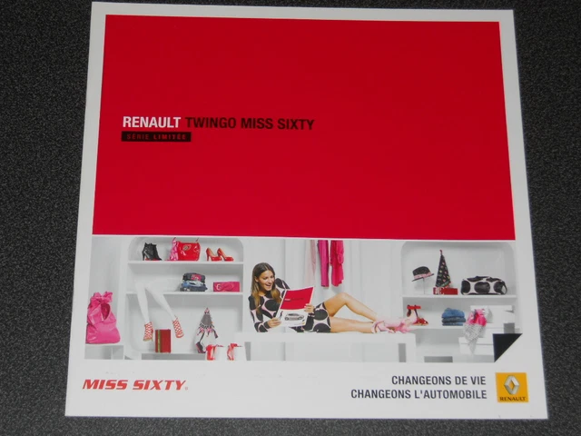 RENAULT TWINGO SÉRIE MISS SIXTY brochure catalogue documentation ...
