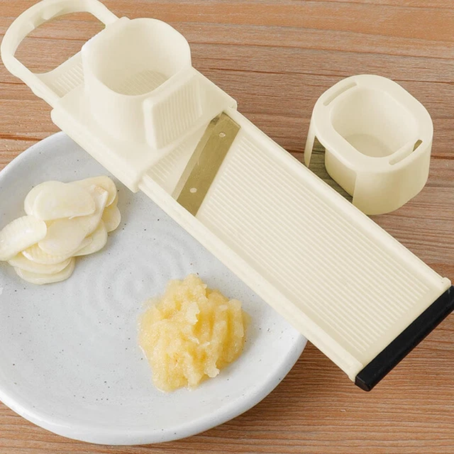 KNOBLAUCHSCHNEIDER-REIBE, 2-IN-1-MINI-MANDOLINE, HANDSICHERER ...