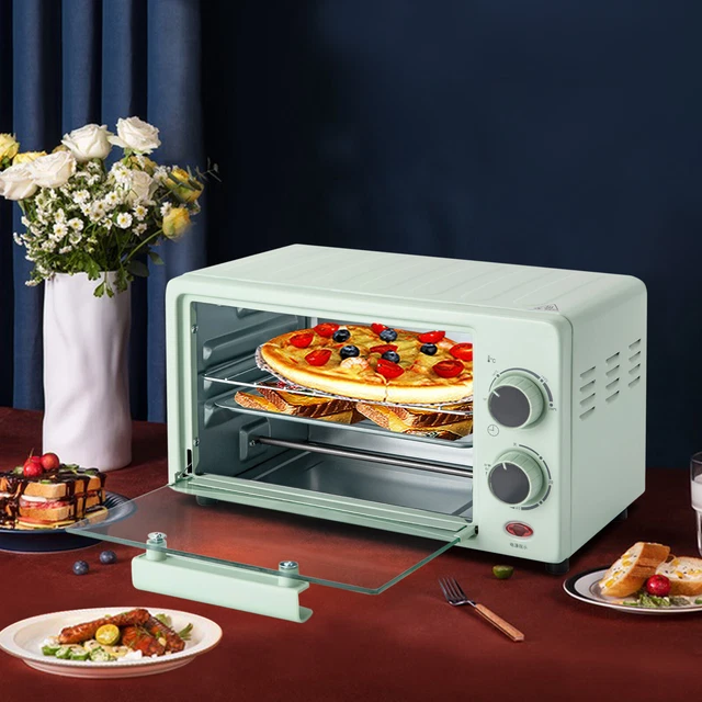 600W ELECTRIC OVEN Tabletop Pizza Toaster Cake Baking Oven 12L 0-60min ...