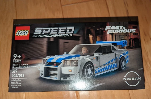 LEGO 76917 2 Fast 2 Furious Nissan Skyline GT-R (R34) Paul Walker SHIPS ...