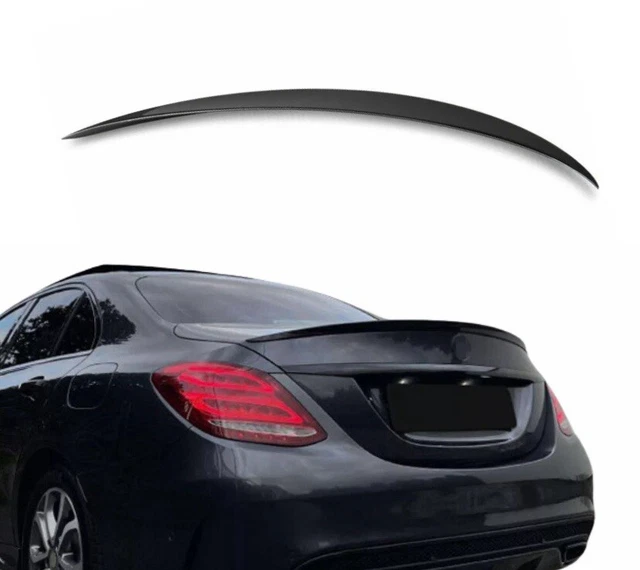 MERCEDES BENZ W205 C Class Rear Trunk Spoiler Boot Spoiler Lip Gloss ...