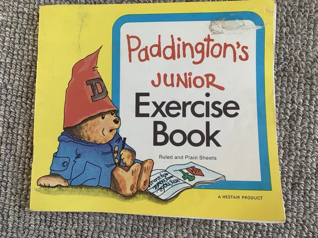 VINTAGE PADDINGTON BEAR Exercise Book 1980s Ruled & Plain Paper £2.28 ...