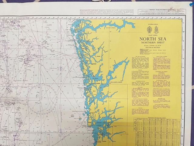 AMIRAUTÉ 2182C NORD Mer Du Feuille Carte Tableau Marine Nautique ...