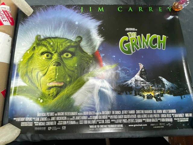 THE GRINCH ORIGINAL Cinema Quad Poster 40x30 Rare £45.00 - PicClick UK
