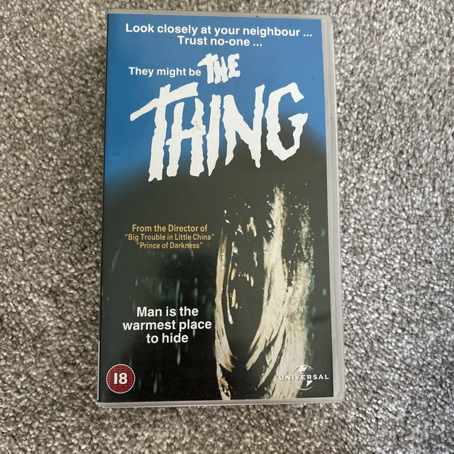 THE THING VHS Tape Kurt Russell, John Carpenter's Cult Horror Film £19. ...