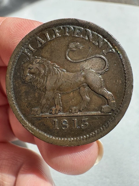 {841} GREAT BRITAIN, Halfpenny Token, British Copper Company, 1813 £10. ...