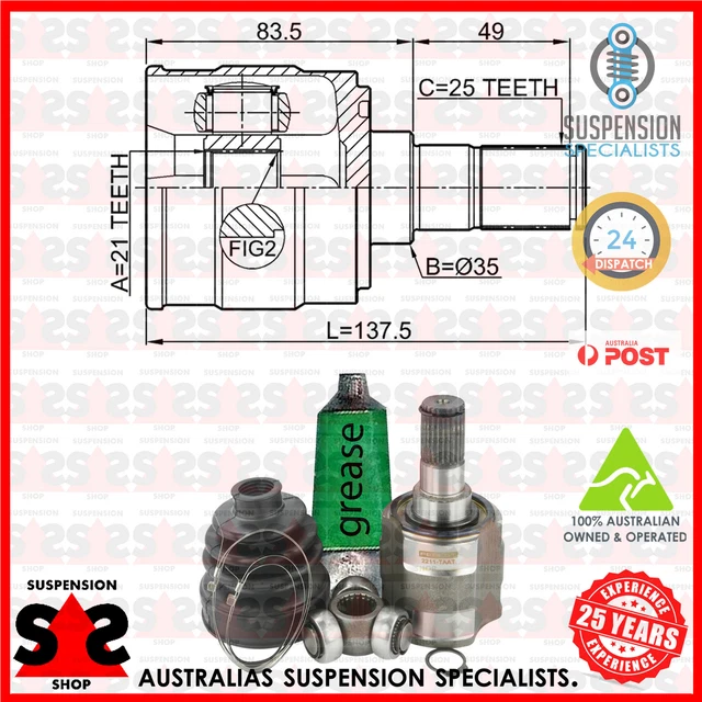 FRONT AXLE JOINT Kit, Drive Shaft Suit KIA Picanto 1.2 PICANTO II (TA) EUR 83,56 - PicClick FR