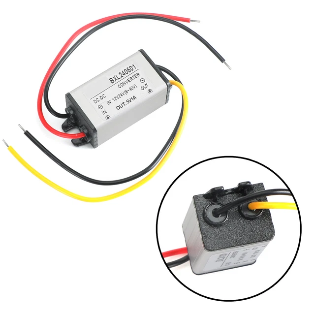 1A WATERPROOF DC/DC Converter Power Supply Regulator 12V/24V Step Down To 5V EUR 12,08 - PicClick FR