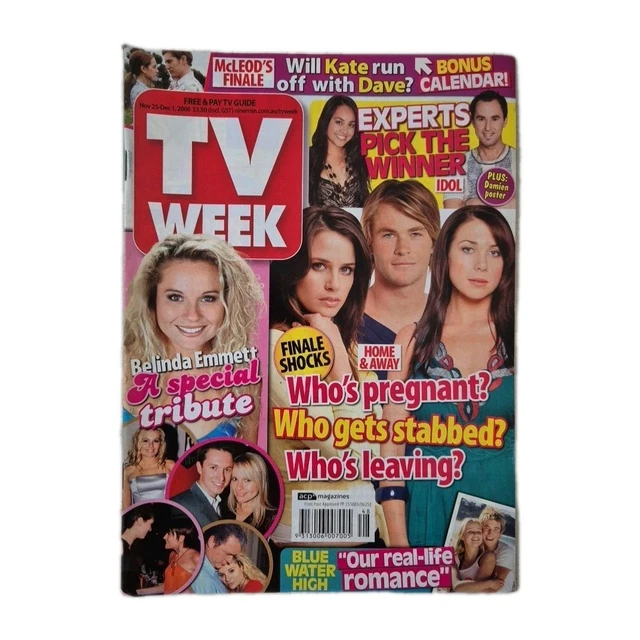 TV WEEK VINTAGE Magazine Nov. 25 - Dec. 1, 2006 Home & Away, Damien ...