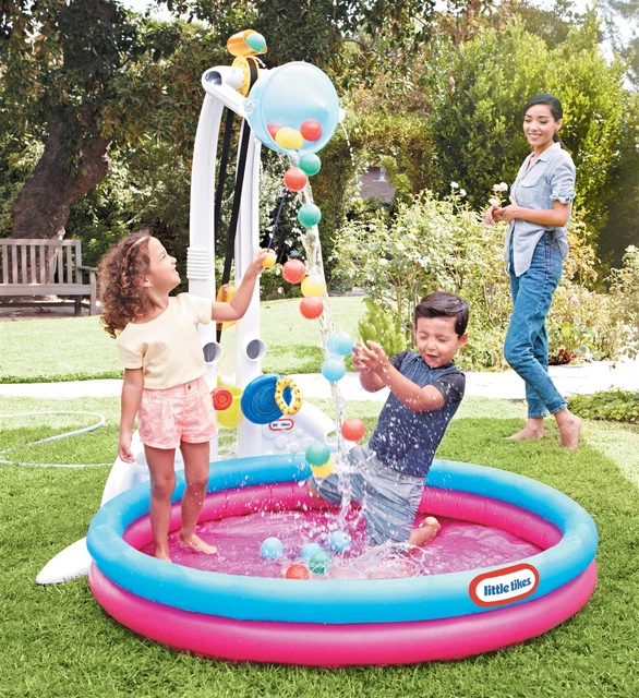 LITTLE TIKES FUN Zone Drop Zone Waterplay Inflatable Indoor or Outdoor ...