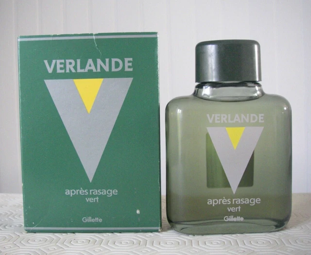 1983 NEUF &VERT& "VERLANDE" de GILLETTE FLACON 125ML après rasage after ...