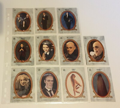 THE ADDAMS FAMILY Trading Card Sticker Chase Set 1-11 (Topps, 1991) £7. ...