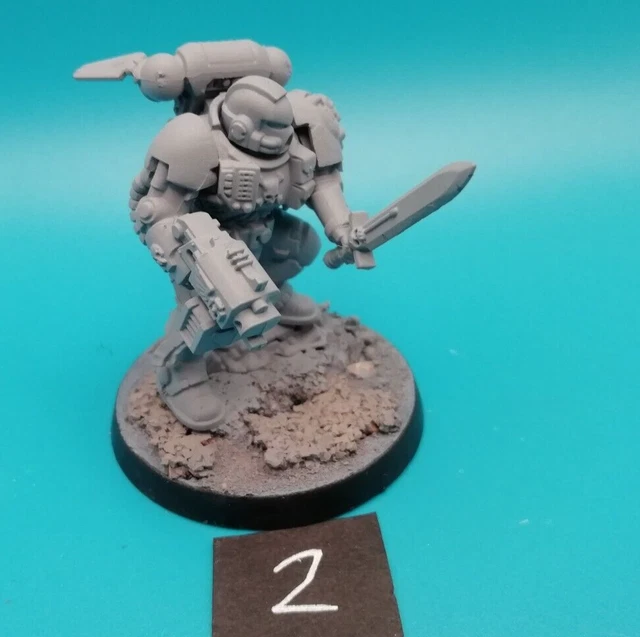 KITBASH CONVERTED PRIMARIS Phobos Lieutenant Space Marines 40k 30k ref ...