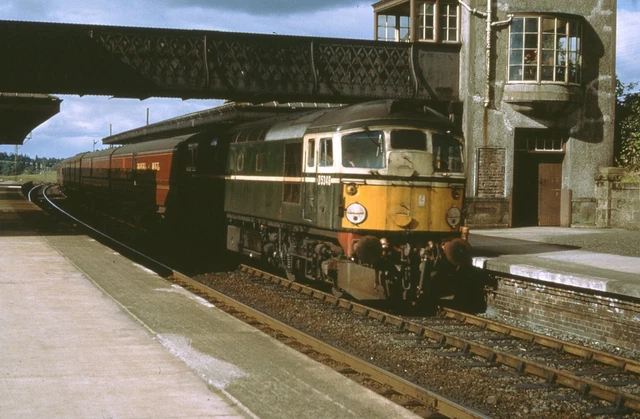 COLOUR RAIL SLIDE, DE2010, Class 26, D5346, green livery, Gleneagles £5 ...