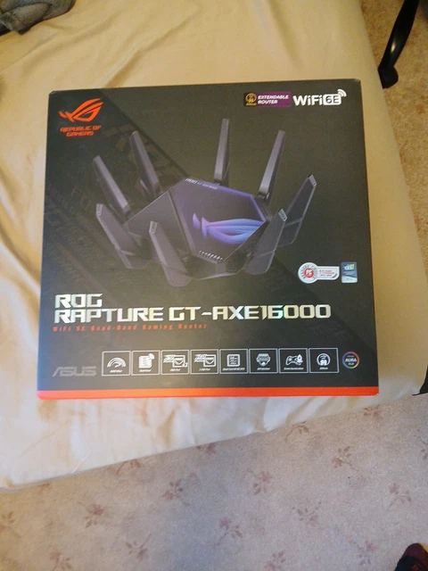 ASUS ROG RAPTURE GT-AXE16000 Quad-Band Wi-Fi 6E Gaming Router $350.00 ...