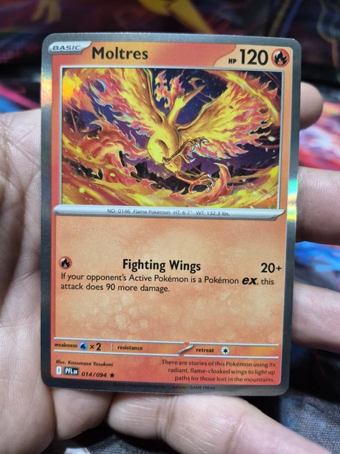 POKÉMON TCG MEGA Evolution Phantasmal Flames Moltres 014/094 Holo Rare ...