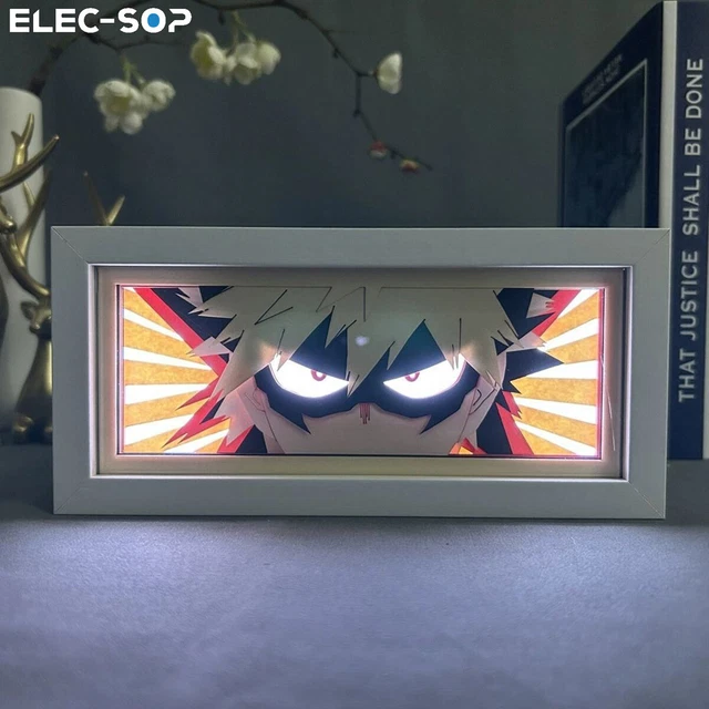 MY HERO ACADEMIA Anime Decoration Katsuki Bakugo Decor 3D Night Light ...
